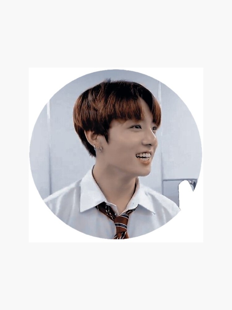 "BTS Jungkook Circle" Sticker for Sale by aloissssxo | Redbubble