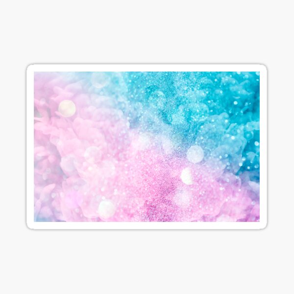 "Pretty Pink & Blue Glitter" Sticker for Sale by newburyboutique ...