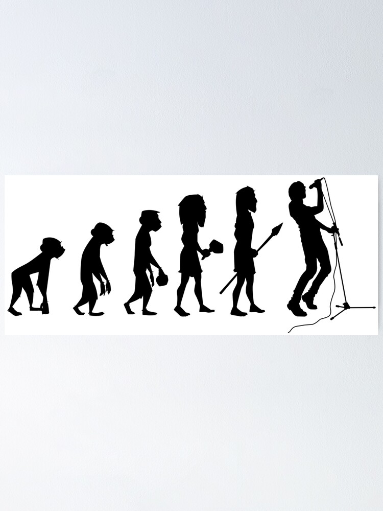 "Singer Evolution" Poster by playloud | Redbubble