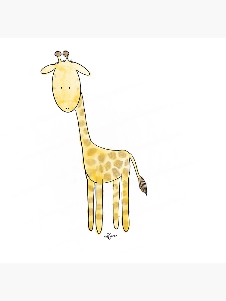 "Giraffe doodle" Sticker for Sale by Doodle-Bum | Redbubble