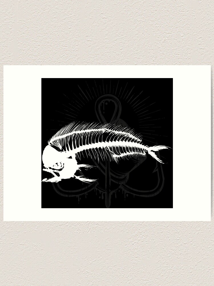 "MAHI MAHI SKELETON 2" Art Print for Sale by MISTERPOLLO | Redbubble