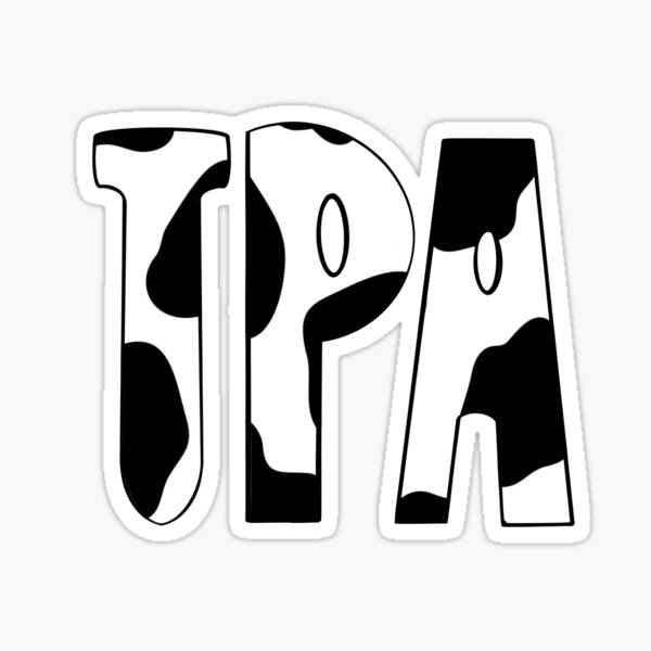 "TPA Cow print sticker" Sticker for Sale by LindsayDesigns | Redbubble