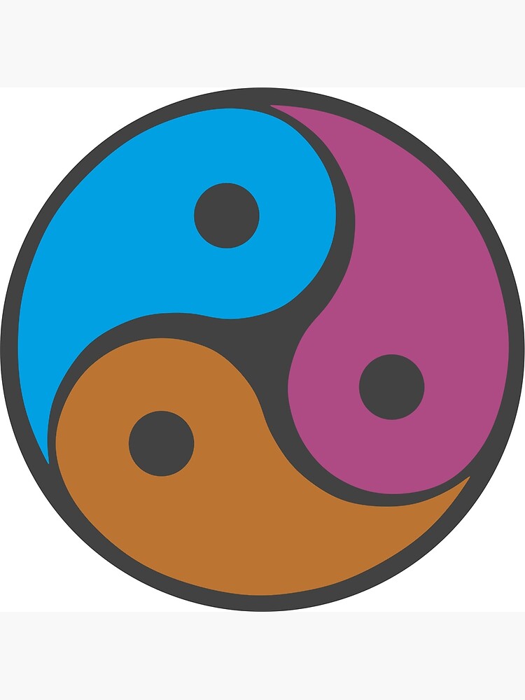 Póster «Triple Yin-Yang BJJ» de JiuJiuArts | Redbubble
