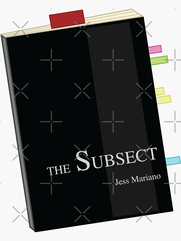 "Jess' book The Subsect" Sticker for Sale by laughingplace55 | Redbubble