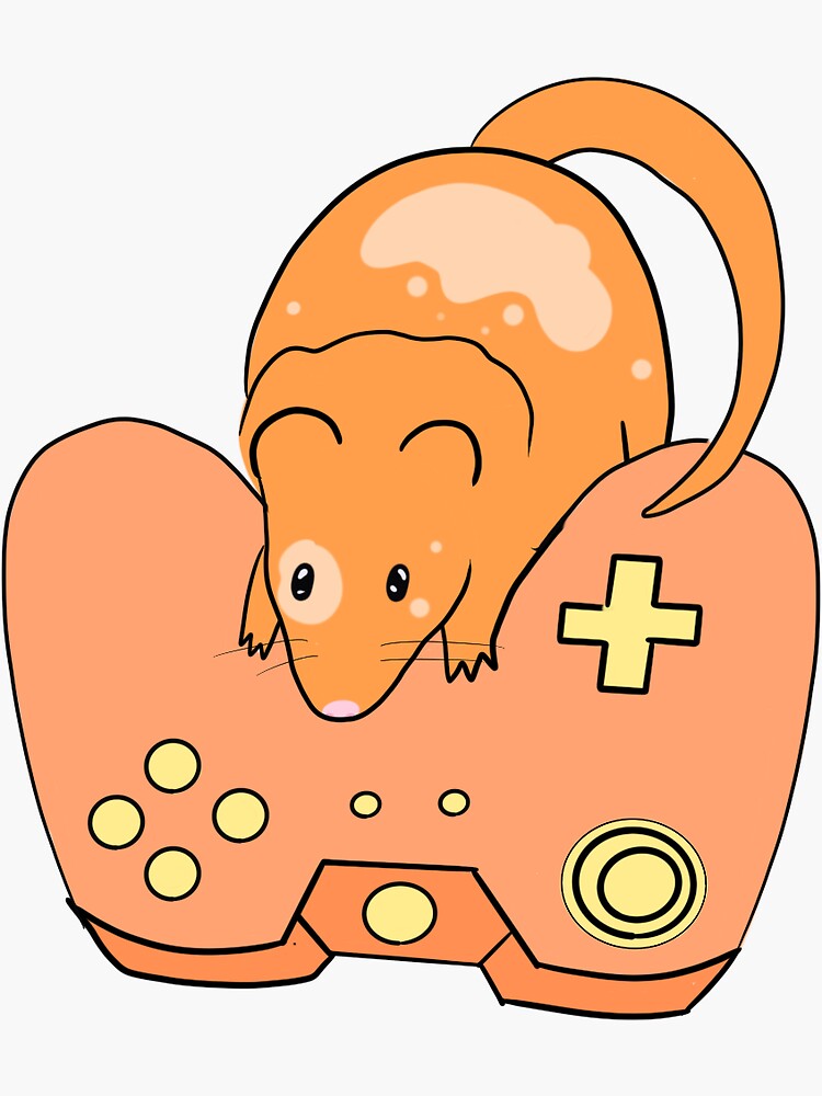 " Gamer Rat" Sticker by meltedcrown | Redbubble