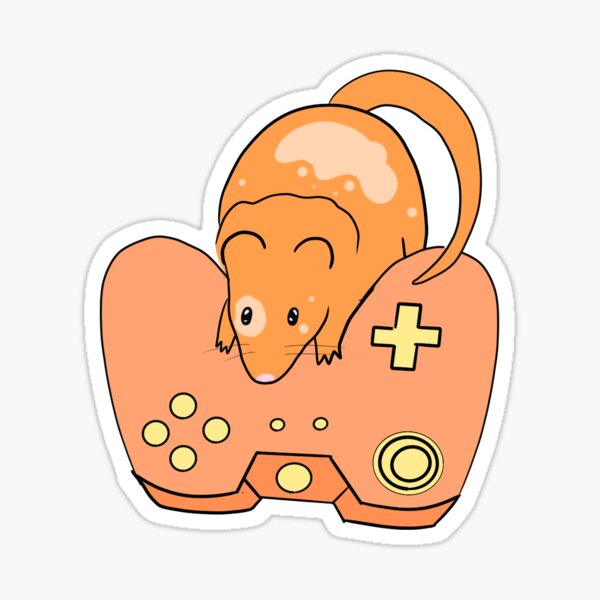 " Gamer Rat" Sticker by meltedcrown | Redbubble