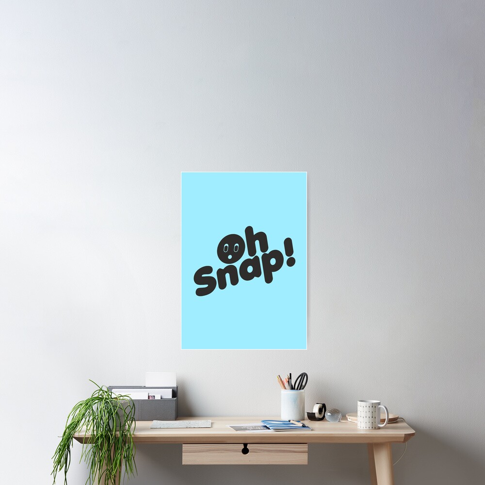 "Oh Snap emoji face" Poster by Adicto | Redbubble