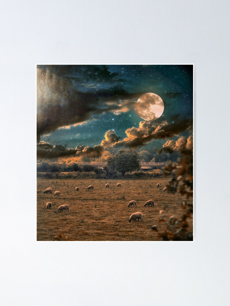 "Counting Sheep" Poster by toshi2020 | Redbubble