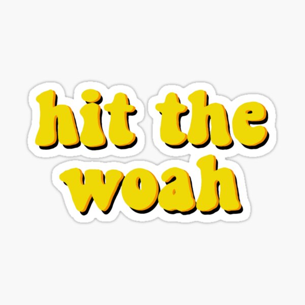 "Hit the whoa rainbow meme" Sticker for Sale by mackenziebriann | Redbubble