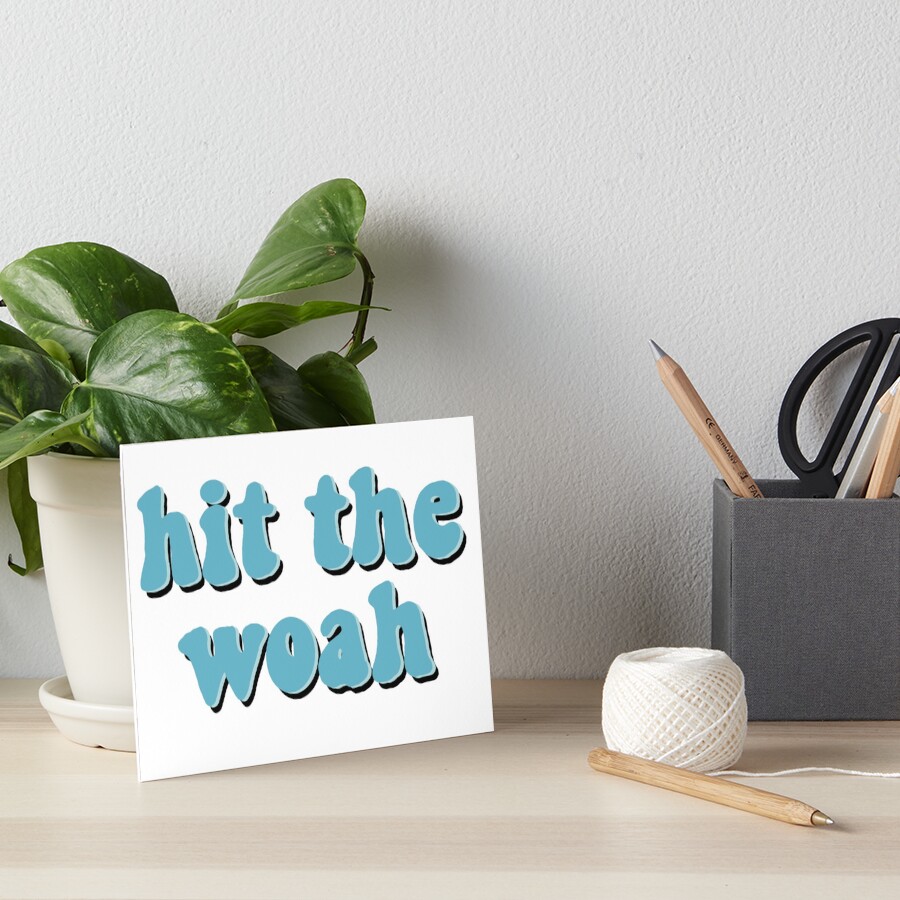 "Hit the whoa rainbow meme" Art Board Print by mackenziebriann | Redbubble