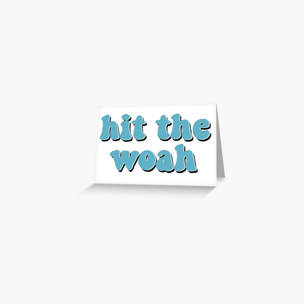 "Hit the whoa rainbow meme" Greeting Card by mackenziebriann | Redbubble