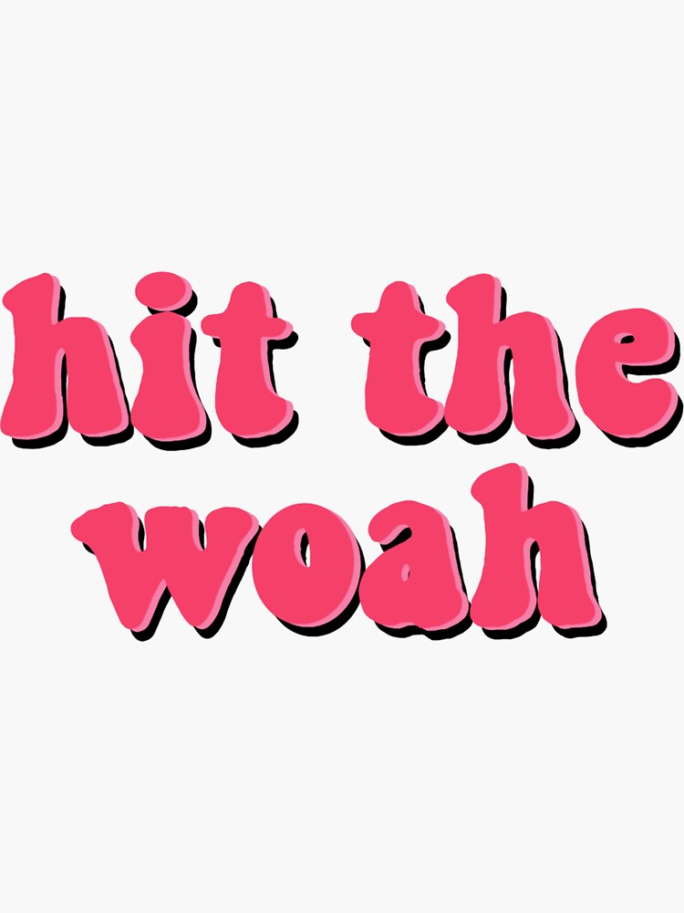 "Hit the whoa rainbow meme" Sticker for Sale by mackenziebriann | Redbubble