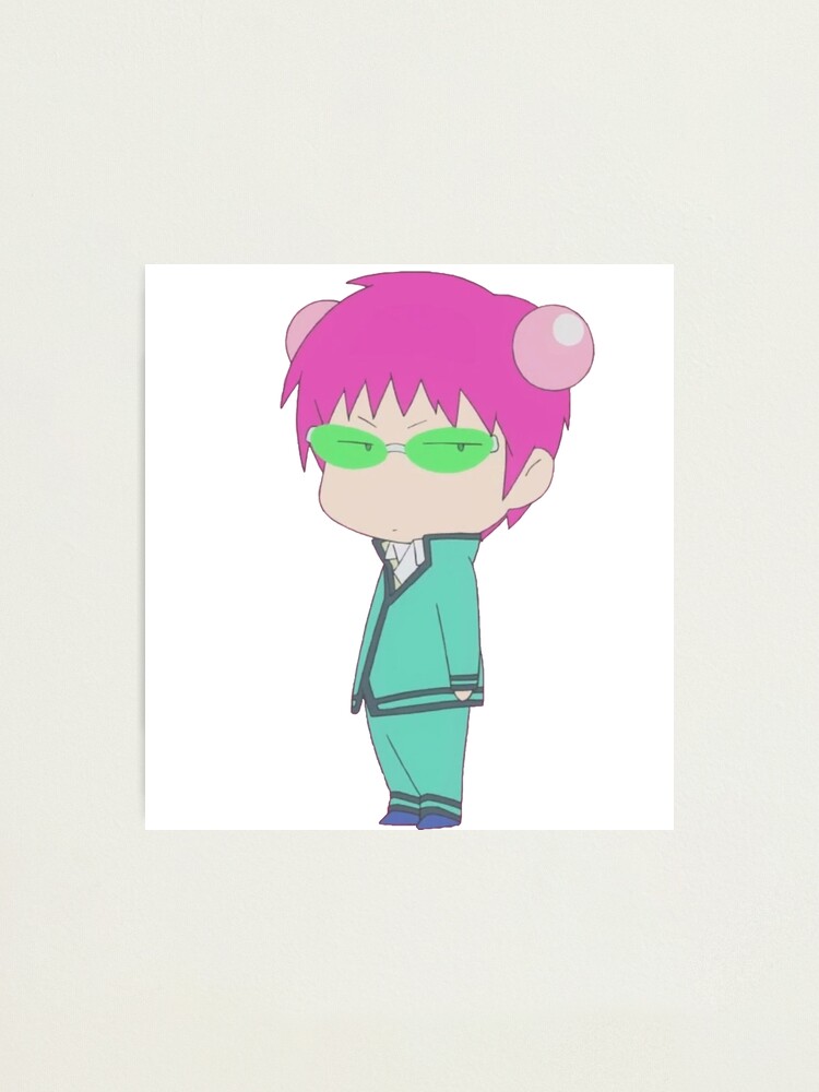 "Saiki Chibi" Photographic Print for Sale by snailhunter66 | Redbubble