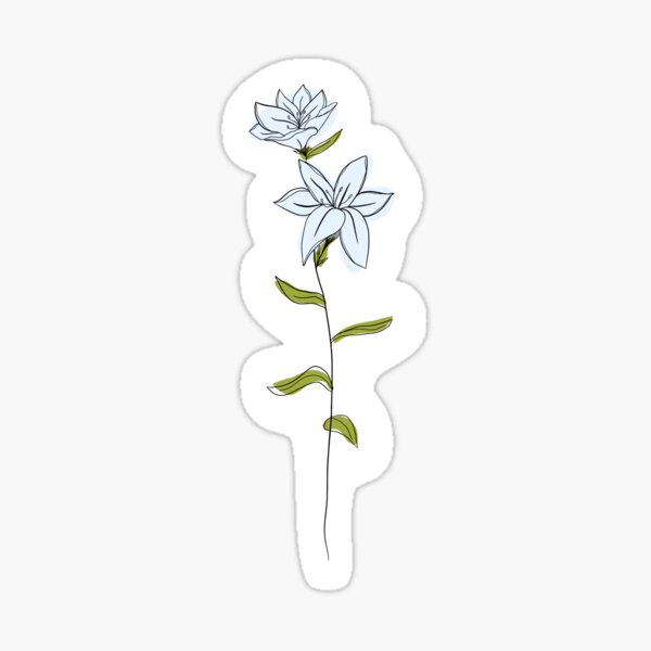 "May Flower | Lily | Color" Sticker for Sale by ekwdesigns | Redbubble