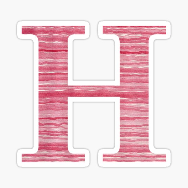 The Letter H Stickers | Redbubble