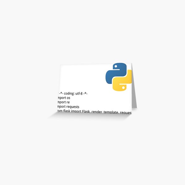 Python Code Greeting Cards | Redbubble