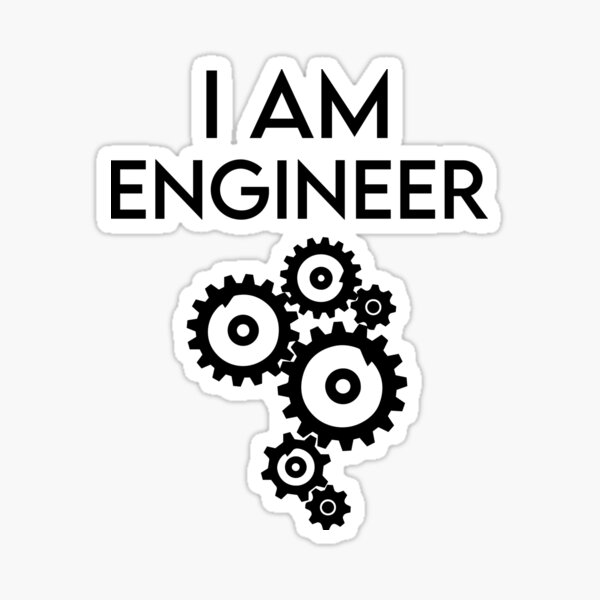 "I am engineer T-shirt , tee i am engineer" Sticker for Sale by ...