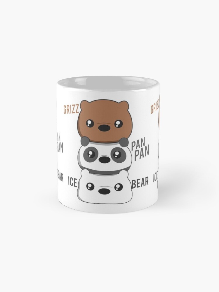 Taza «Osos Escandalosos Chibi | Cute Pardo, Panda y Polar | Cartoon ...