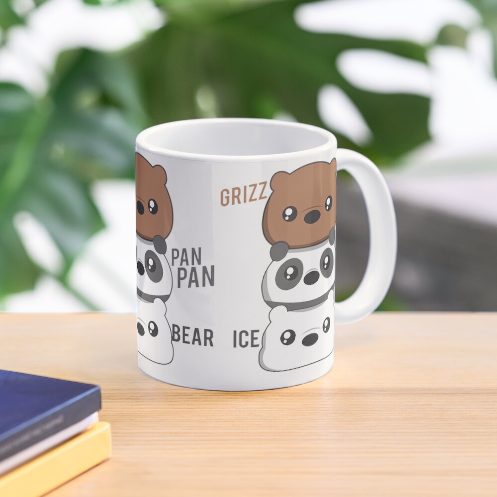 Taza «Osos Escandalosos Chibi | Cute Pardo, Panda y Polar | Cartoon ...