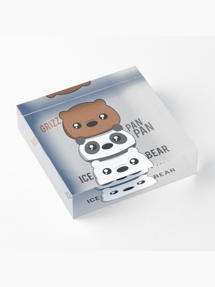 Bloque acrílico «Osos Escandalosos Chibi | Cute Pardo, Panda y Polar ...