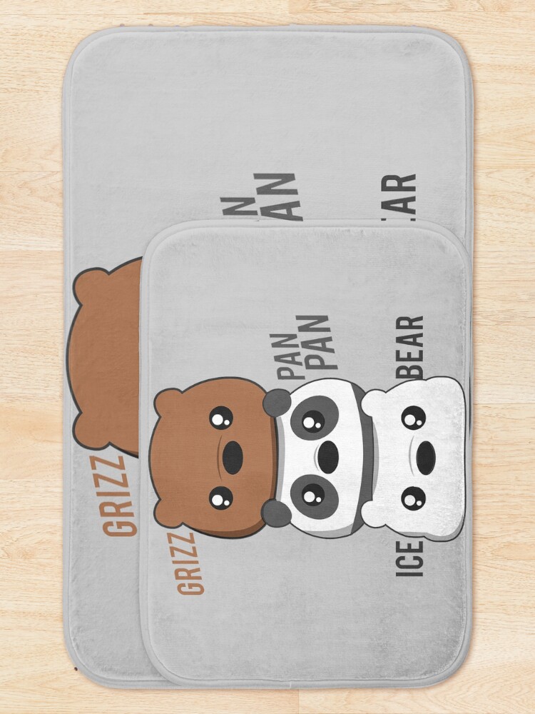 Alfombra de baño «Osos Escandalosos Chibi | Cute Pardo, Panda y Polar ...