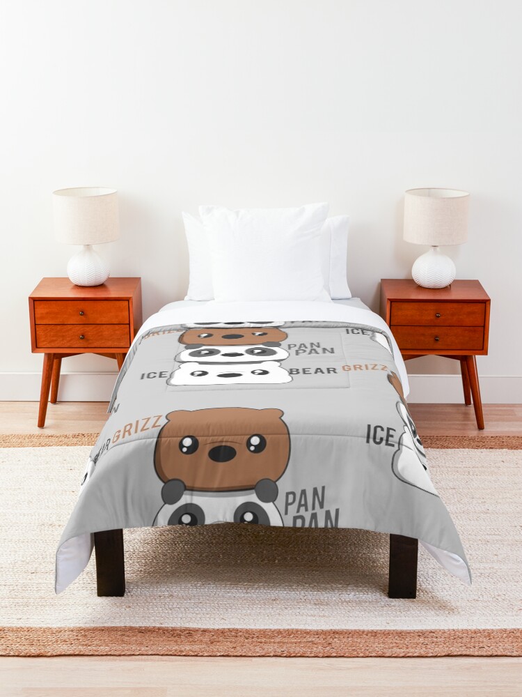 Colcha «Osos Escandalosos Chibi | Cute Pardo, Panda y Polar | Cartoon ...