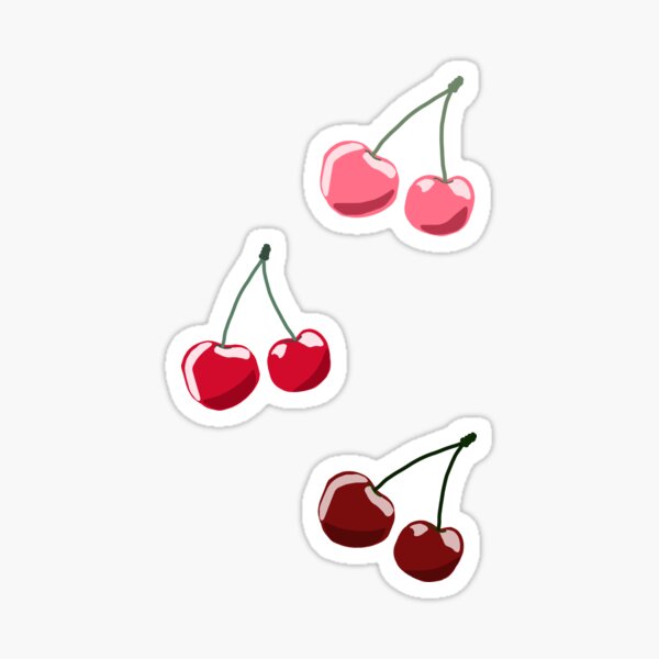 "cherry pack" Sticker by allielibby | Redbubble