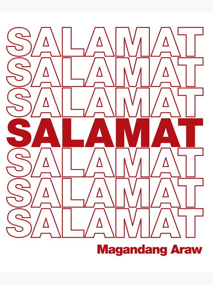 "Salamat Philippines T-shirt" Tote Bag by armandjay | Redbubble