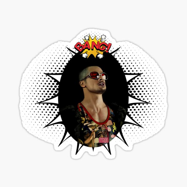 "Tyler Durden" Sticker by KalavartStudio | Redbubble