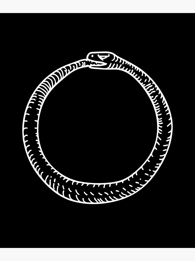 Lámina metálica «Ouroboros Uroboros Antiguo Símbolo De La Alquimia» de ...