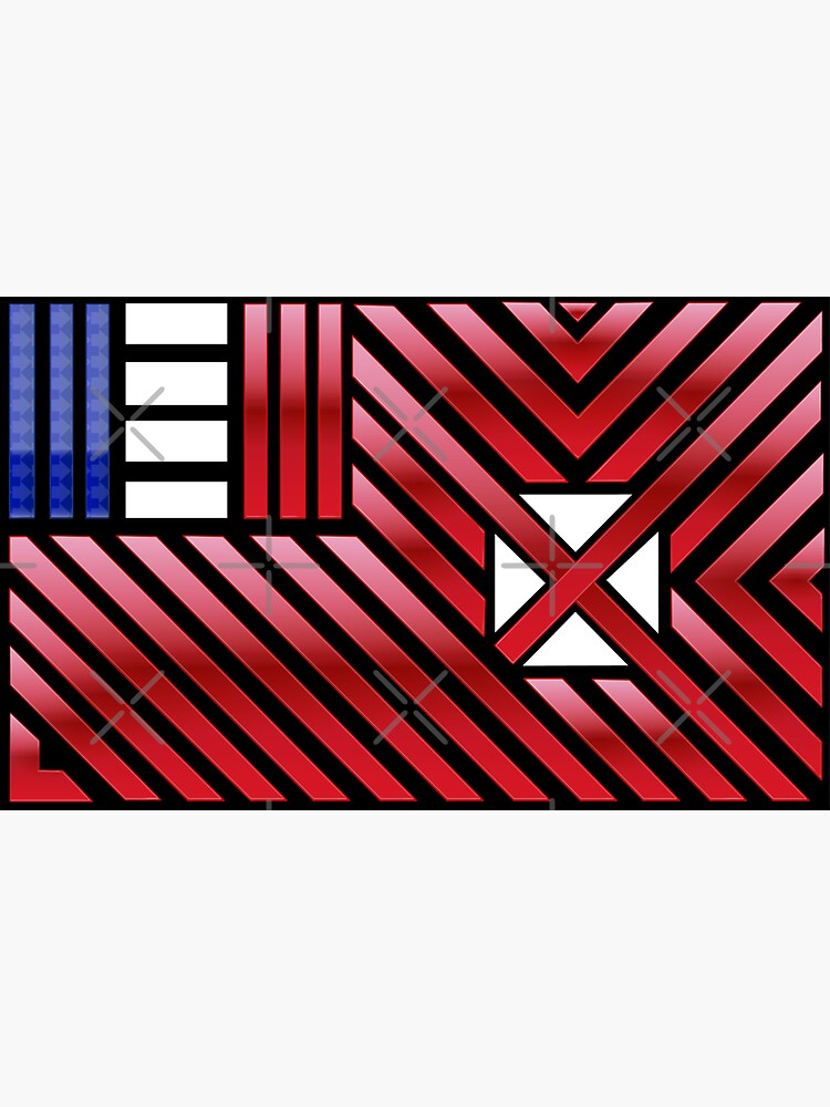"Crazy Flag # 252" Sticker for Sale by Vanwizle | Redbubble