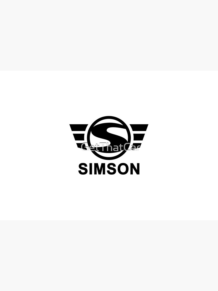 "Simson Logo (schwarz)" Maske von GetThatCar | Redbubble