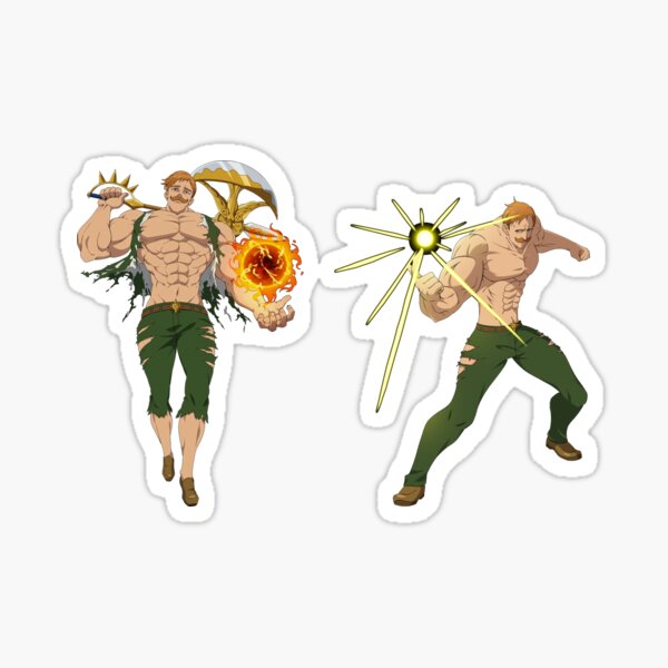 "Seven Deadly Sins Escanor Sticker Set" Sticker by CassidyCreates ...