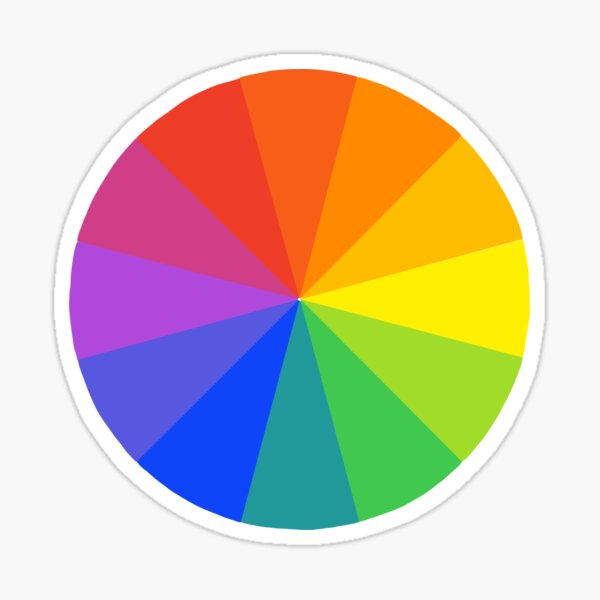 "Color Wheel" Sticker for Sale by kelseyherber | Redbubble