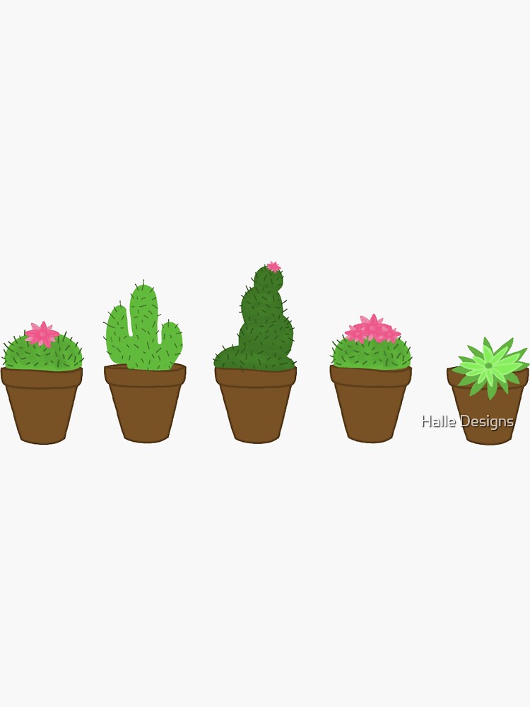 "Group of cacti" Sticker for Sale by HSRdesigns | Redbubble