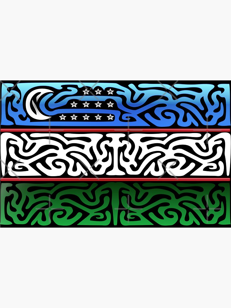 "Crazy Flag # 246" Sticker by Vanwizle | Redbubble