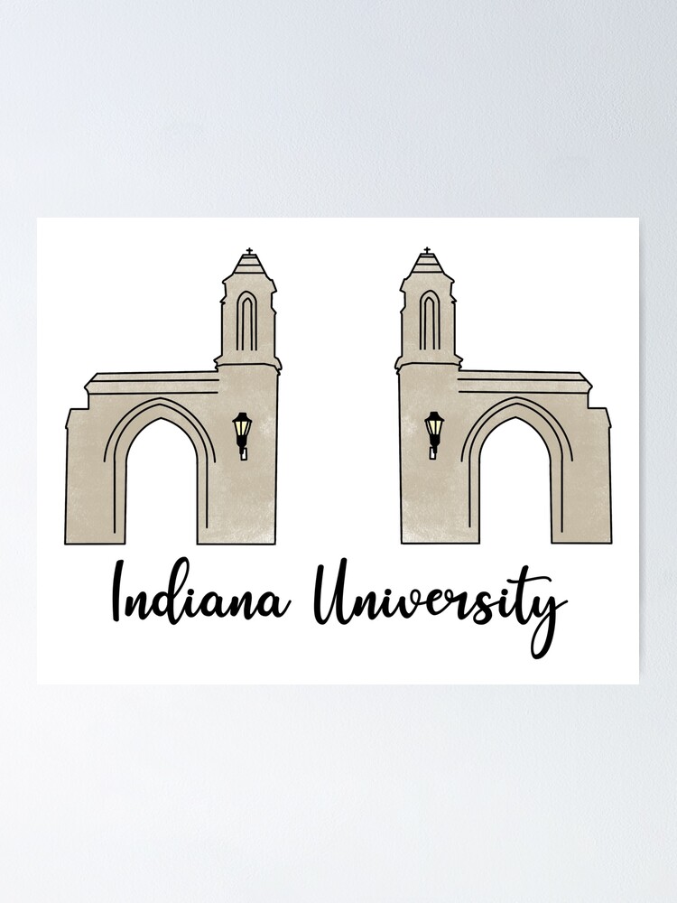 "Indiana University Sample Gates" Poster by hcohen2000 | Redbubble