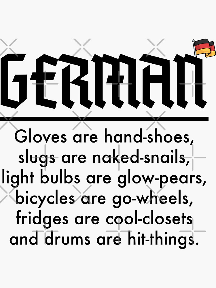 "German Language Meme" Sticker by JackCurtis1991 | Redbubble