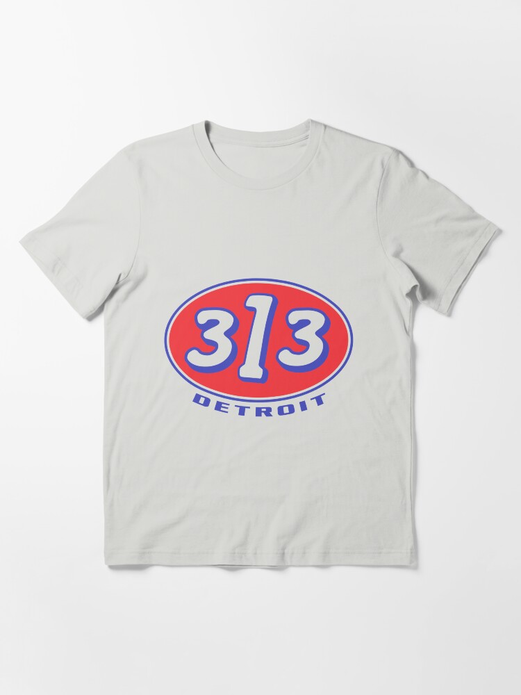 "Detroit 313 Oval " T-shirt for Sale by davidkyte | Redbubble | detroit ...