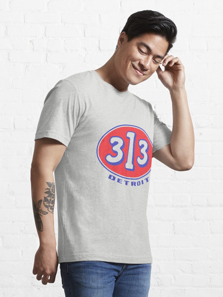 "Detroit 313 Oval " T-shirt for Sale by davidkyte | Redbubble | detroit ...