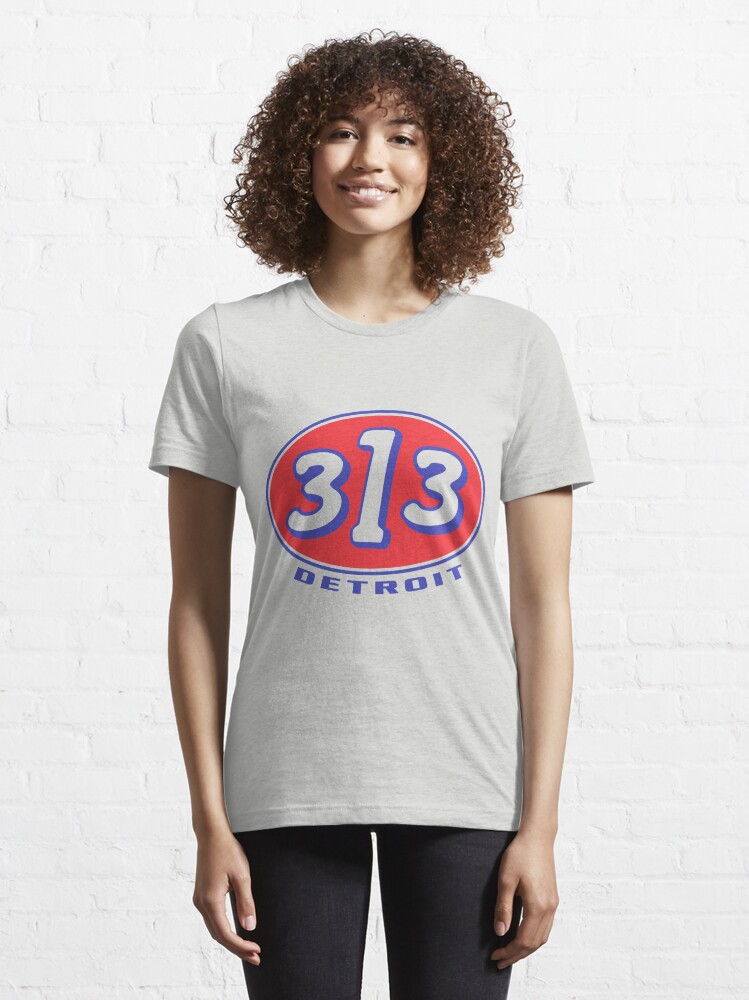 "Detroit 313 Oval " T-shirt for Sale by davidkyte | Redbubble | detroit ...