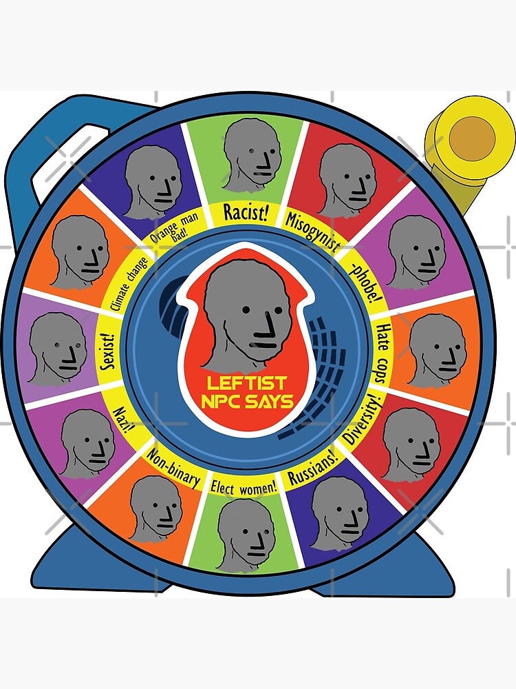 "Leftist NPC See and Say Toy" Canvas Print for Sale by cartoon | Redbubble