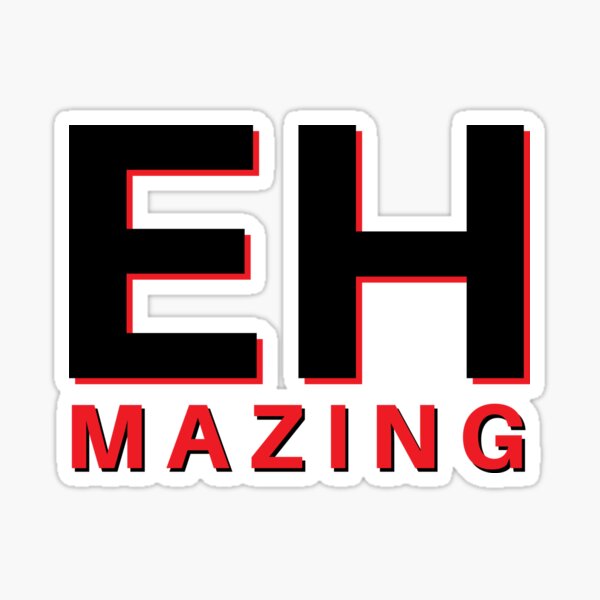 "Eh Mazing" Sticker for Sale by StephParker | Redbubble