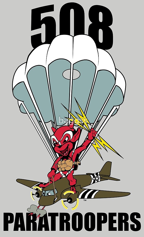 "508 PARATROOPERS CARTOON" by baggss | Redbubble