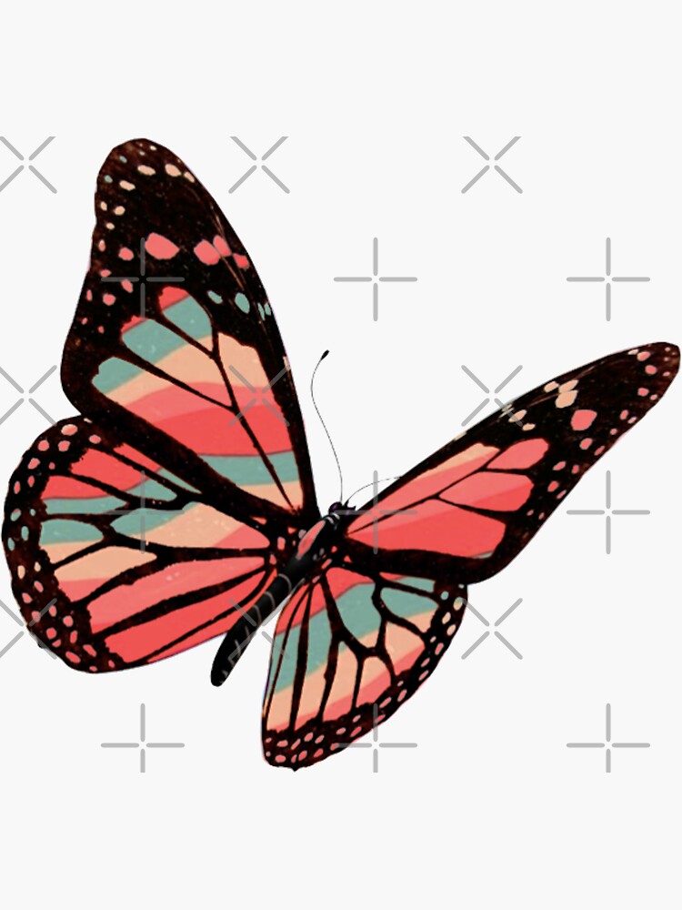 "Vsco Pattern Butterfly" Sticker by sabriinam | Redbubble