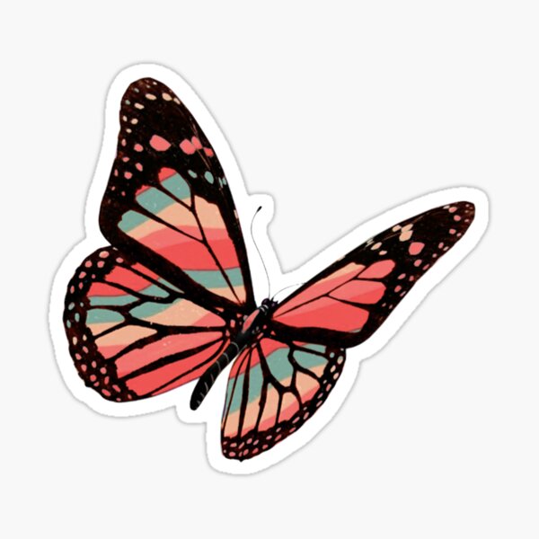 "Vsco Pattern Butterfly" Sticker by sabriinam | Redbubble