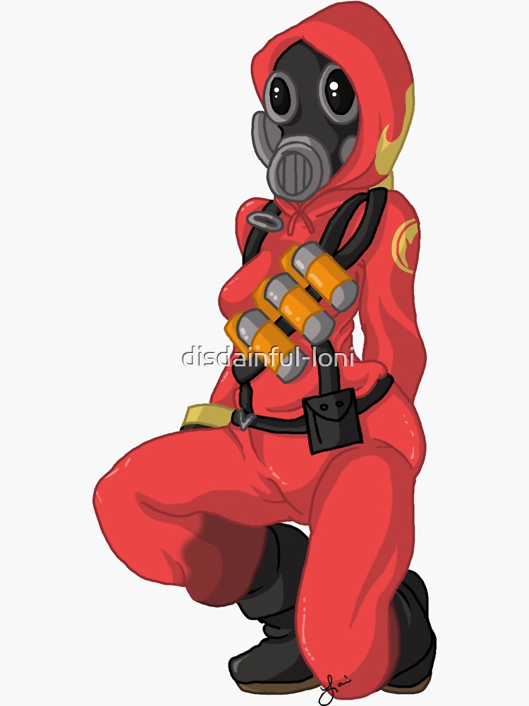 "La Femme Pyro" Sticker for Sale by disdainful-loni | Redbubble