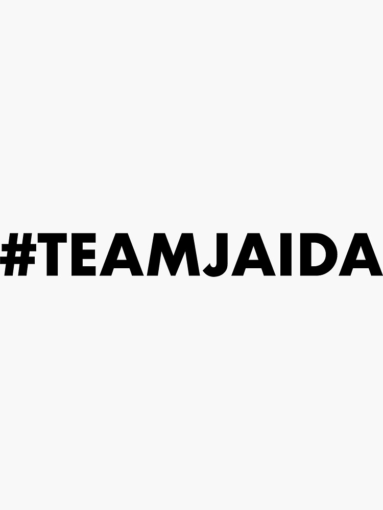 "Team Jaida" Sticker by FaCurls | Redbubble