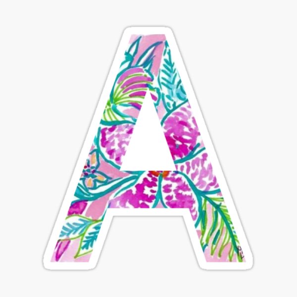 "A Initial Sticker" Sticker by jenniferlewis11 | Redbubble