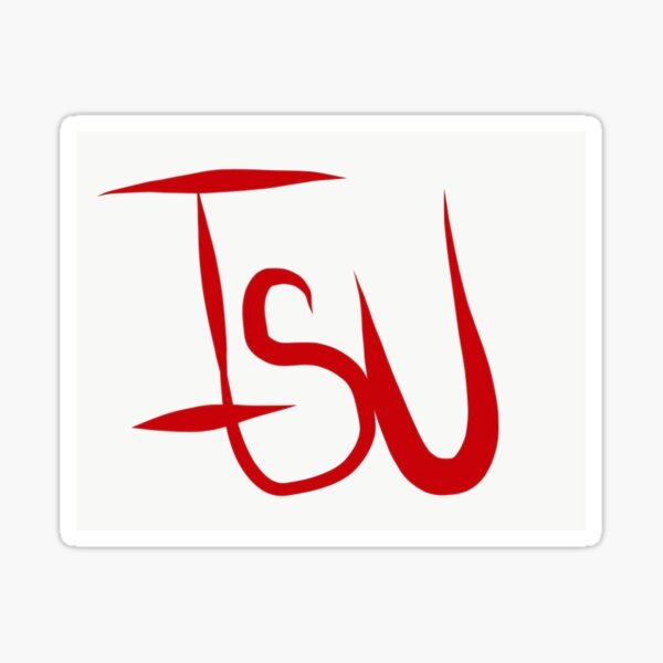 "ISU - Illinois State University Logo" Sticker by maddikmakesart ...